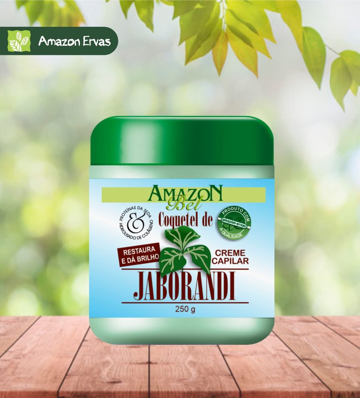 1042 - Coquetel de jaborandi C/250G - Amazon Ervas