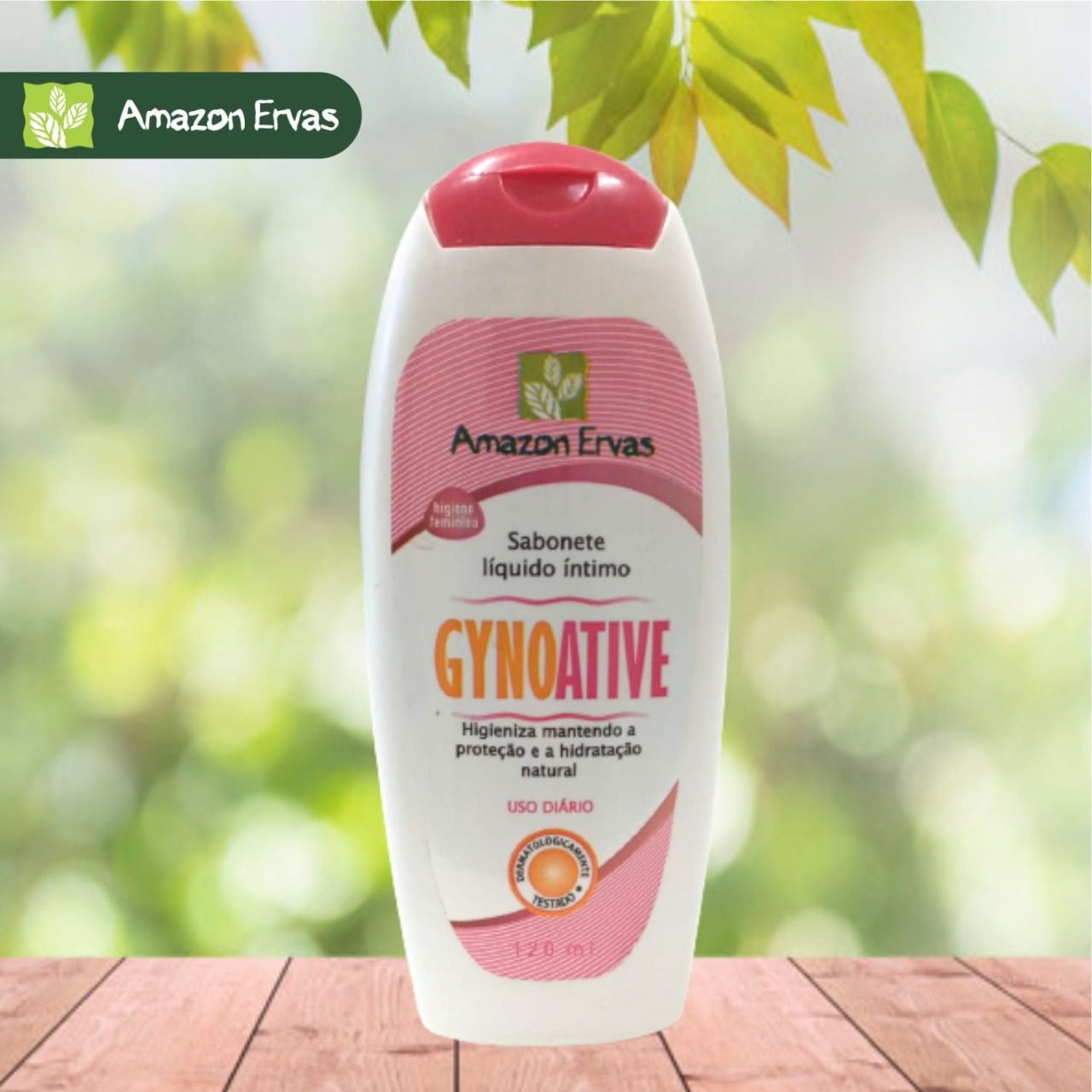 1435 - Sabonete líquido íntimo gyno ative C/120ml - Amazon Ervas