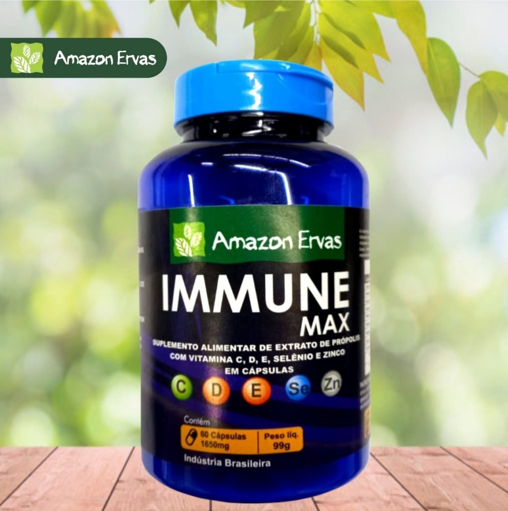 1482 - Immune max C/60 cápsulas 1650MG - Amazon Ervas